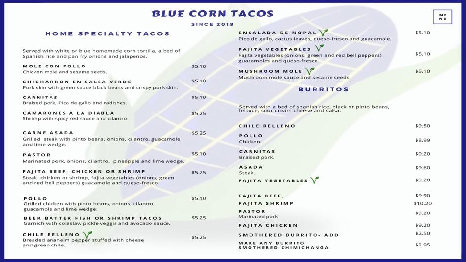 Street tacos in Longmont | Blue Corn Tacos
